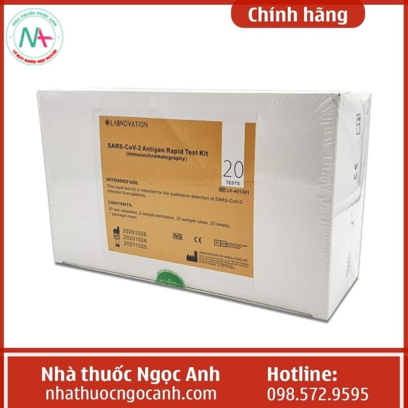 Kit test nhanh SARS-CoV-2 Antigen Rapid Test Kit Labnovation giá bao ...