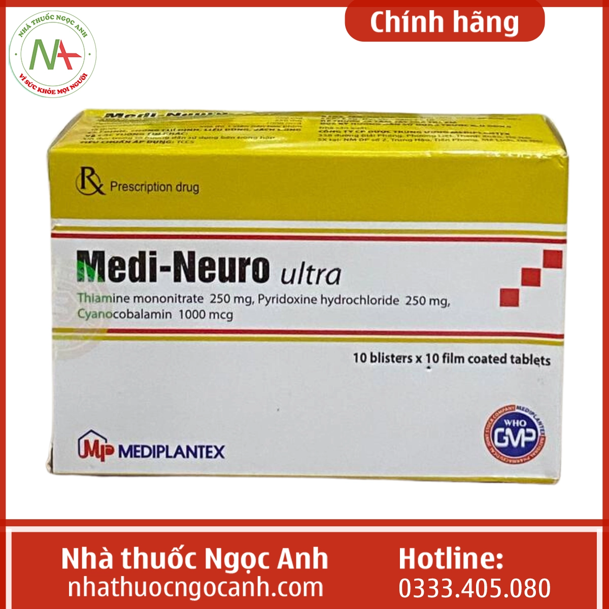 Thuốc Medi-Neuro ultra có tác dụng gì, mua ở đâu, giá bao nhiêu?