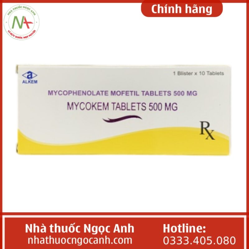 Thuốc Mycokem tablets 500mg là thuốc gì, mua ở đâu, giá bao nhiêu?