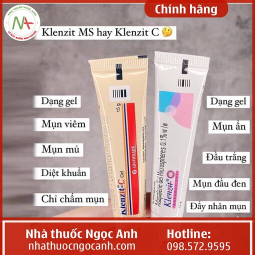 Thuốc Klenzit MS có trị thâm không, giá bao nhiêu tiền, mua ở đâu?