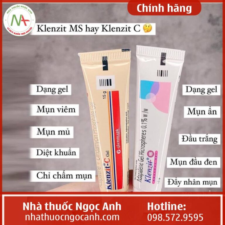 Thuốc Klenzit MS có trị thâm không, giá bao nhiêu tiền, mua ở đâu?