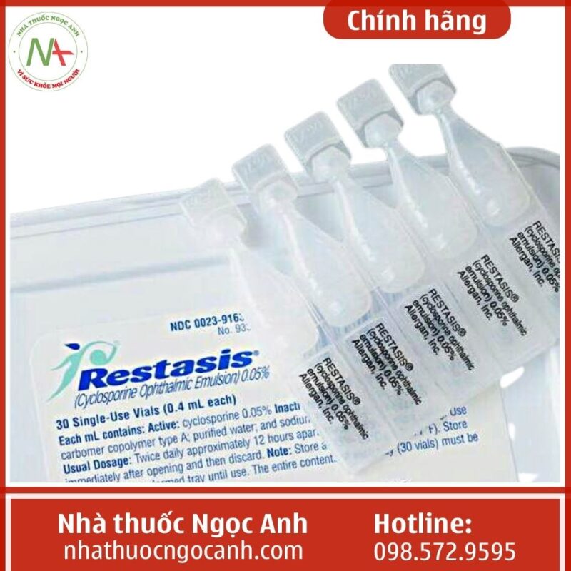 Thuốc nhỏ mắt Restasis 0.05% là thuốc gì, giá bao nhiêu, mua ở đâu