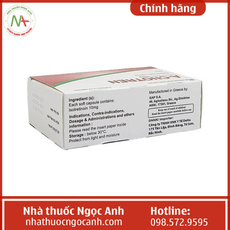 Thuốc A-Cnotren là thuốc gì? Giá bao nhiêu? Mua ở đâu?