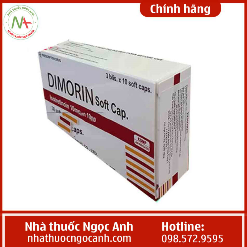 Dimorin Soft Cap là thuốc gì, giá bao nhiêu, mua ở đâu, có tác dụng gì?
