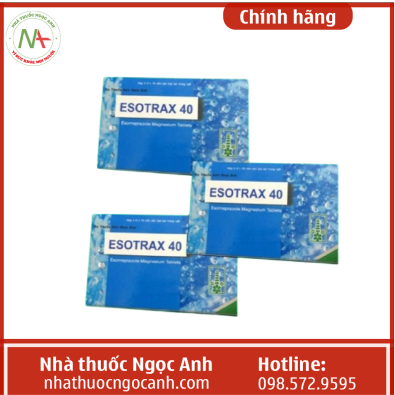 Esotrax 40 là thuốc gì, mua ở đâu, giá bao nhiêu, tác dụng gì?