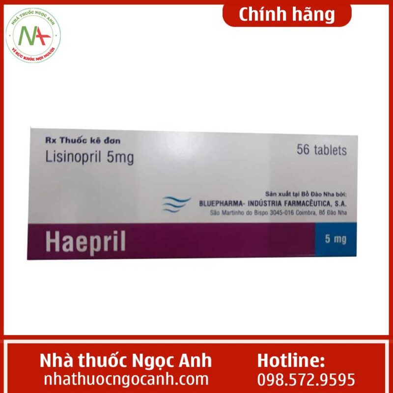 [CHÍNH HÃNG] Thuốc Haepril 5mg có tác dụng gì? Giá bao nhiêu?