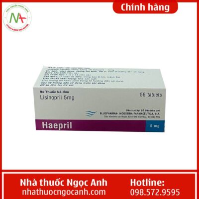 [CHÍNH HÃNG] Thuốc Haepril 5mg có tác dụng gì? Giá bao nhiêu?