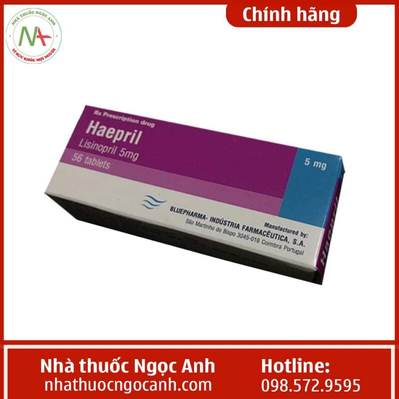 [CHÍNH HÃNG] Thuốc Haepril 5mg có tác dụng gì? Giá bao nhiêu?