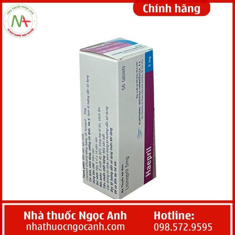 Thuốc Haepril 5mg có tác dụng gì? Giá bao nhiêu? Mua ở đâu?