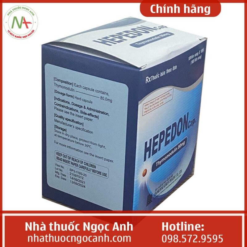 Thuốc Hepedon Cap. 80mg có tác dụng gì, giá bao nhiêu, mua ở đâu