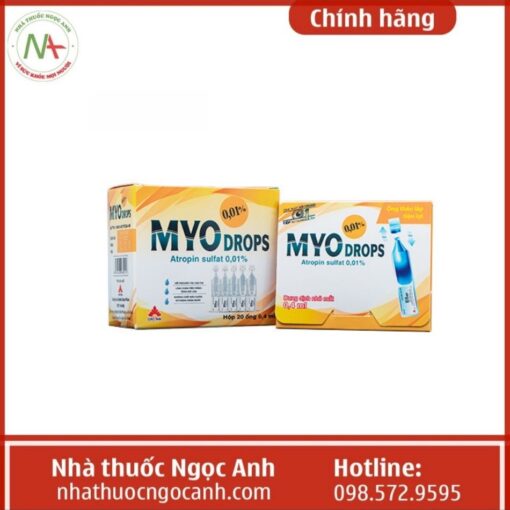 Thuốc nhỏ mắt Myo drops 0,01% có tác dụng gì, giá bao nhiêu, mua ở đâu