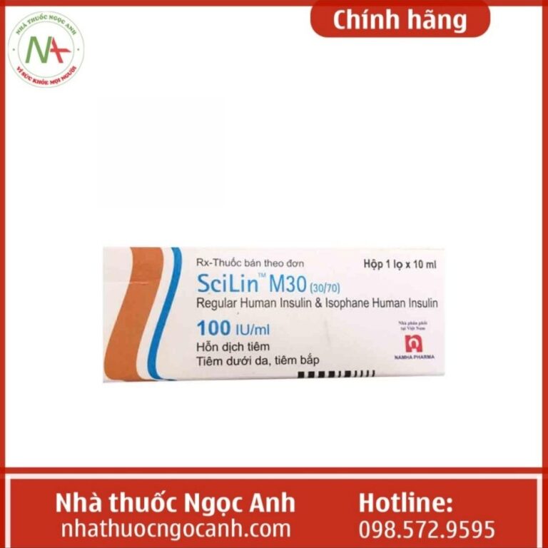 Thuốc Scilin M30 (30/70) 100 IU/ml 10ml giá bao nhiêu, mua ở đâu