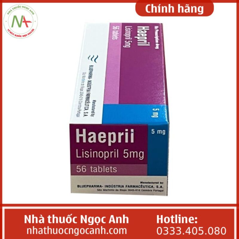 Thuốc Haepril 5mg là thuốc gì, có tác dụng gì, giá bao nhiêu, mua ở đâu?