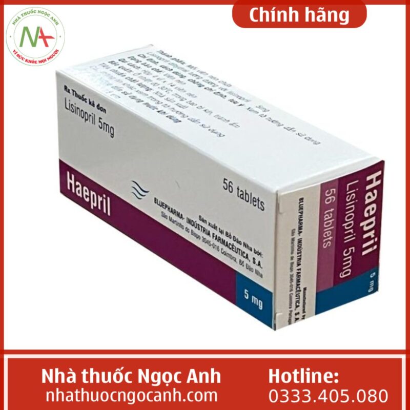 Thuốc Haepril 5mg là thuốc gì, có tác dụng gì, giá bao nhiêu, mua ở đâu?