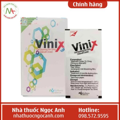 Tem ngậm Vinix 50mg Korea là thuốc gì, giá bao nhiêu, mua ở đâu