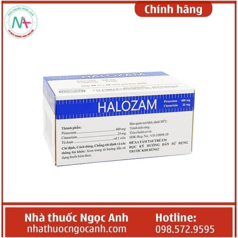 [CHÍNH HÃNG] Thuốc Halozam: Công dụng và giá bán? Những lưu ý khi dùng