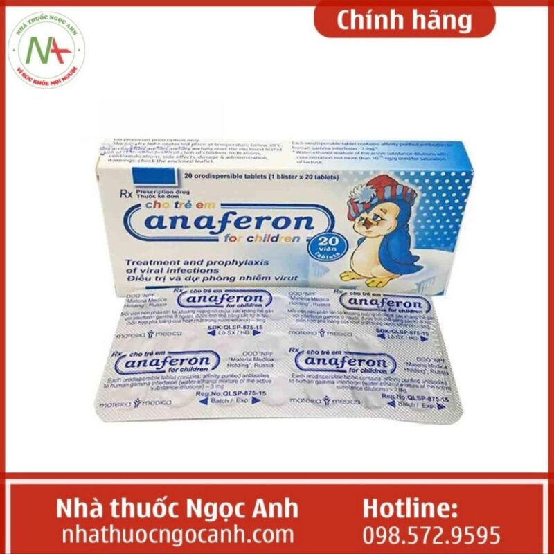 Thuốc Anaferon: Công dụng, liều dùng, lưu ý tác dụng phụ, giá bán