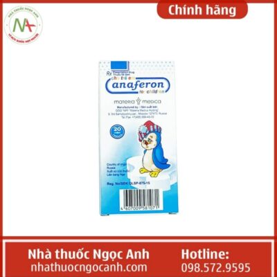 Thuốc Anaferon: Công dụng, liều dùng, lưu ý tác dụng phụ, giá bán