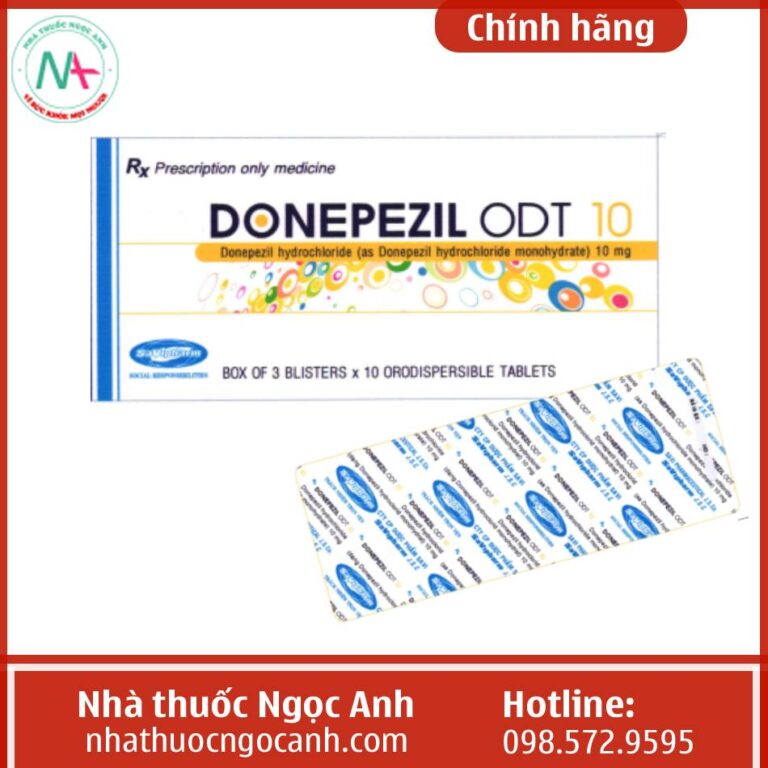Thuốc Donepezil ODT 10 tác dụng phụ, giá bao nhiêu, mua ở đâu?