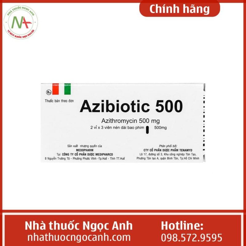 Thuốc Azibiotic 500 là thuốc gì, có tác dụng gì, giá bao nhiêu, mua ở đâu