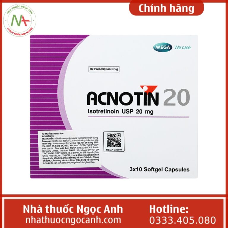 Thuốc Acnotin 20 uống bao lâu thì hết mụn, giá bao nhiêu, mua ở đâu?