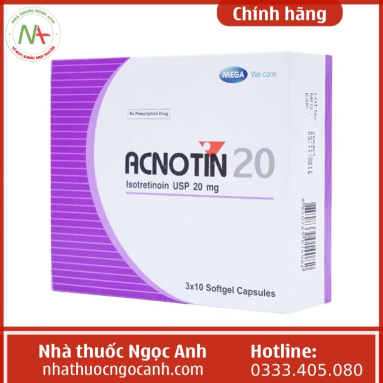 Thuốc Acnotin 20 uống bao lâu thì hết mụn, giá bao nhiêu, mua ở đâu?