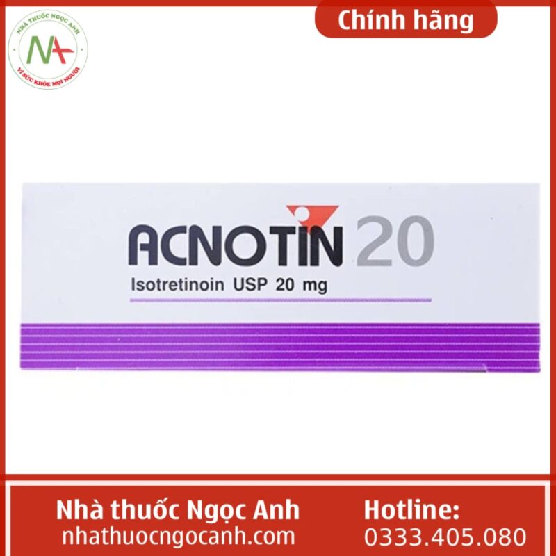 Thuốc Acnotin 20 uống bao lâu thì hết mụn, giá bao nhiêu, mua ở đâu?