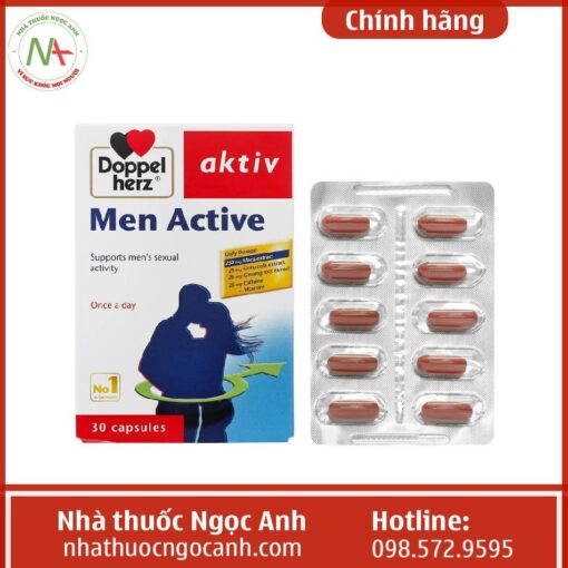 Thuốc Doppelherz Aktiv Men Active có tốt không, mua ở đâu, giá bao nhiêu?