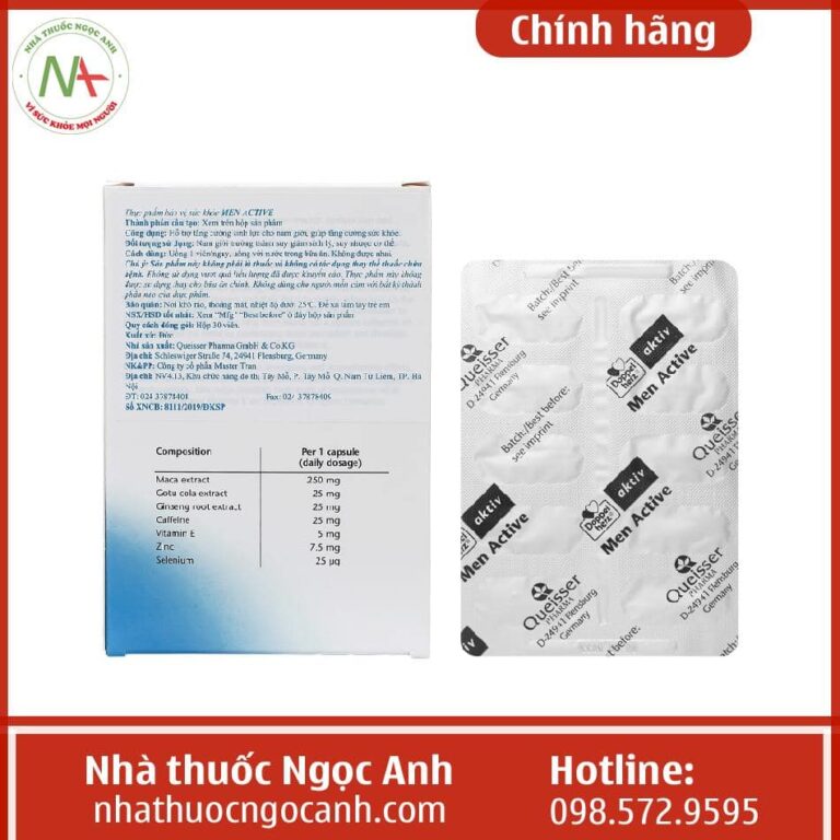 Thuốc Doppelherz Aktiv Men Active có tốt không, mua ở đâu, giá bao nhiêu?
