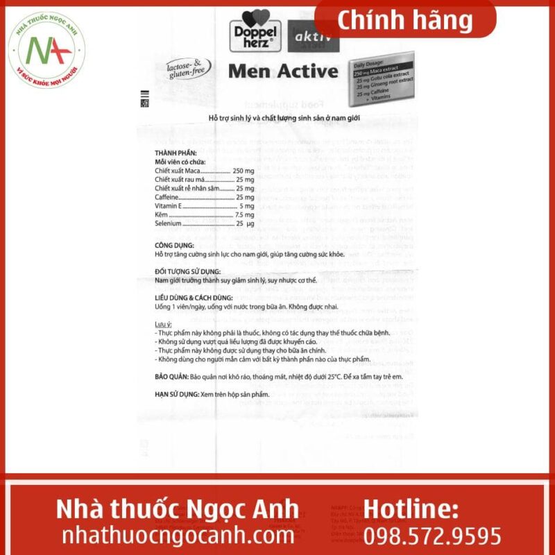Thuốc Doppelherz Aktiv Men Active mua ở đâu, giá bao nhiêu?