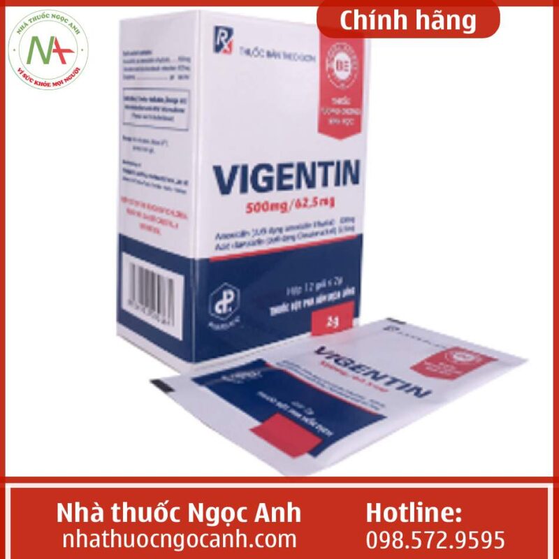 Thuốc Vigentin 500mg/62.5mg là thuốc gì, giá bao nhiêu, mua ở đâu