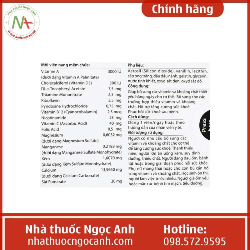 Thuốc Wevitz Multivitamin & Khoáng chất mua ở đâu, giá bao nhiêu?