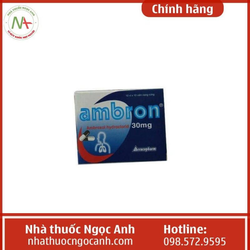 [CHÍNH HÃNG] Thuốc Ambron (viên nang): Công dụng, liều dùng, giá bán
