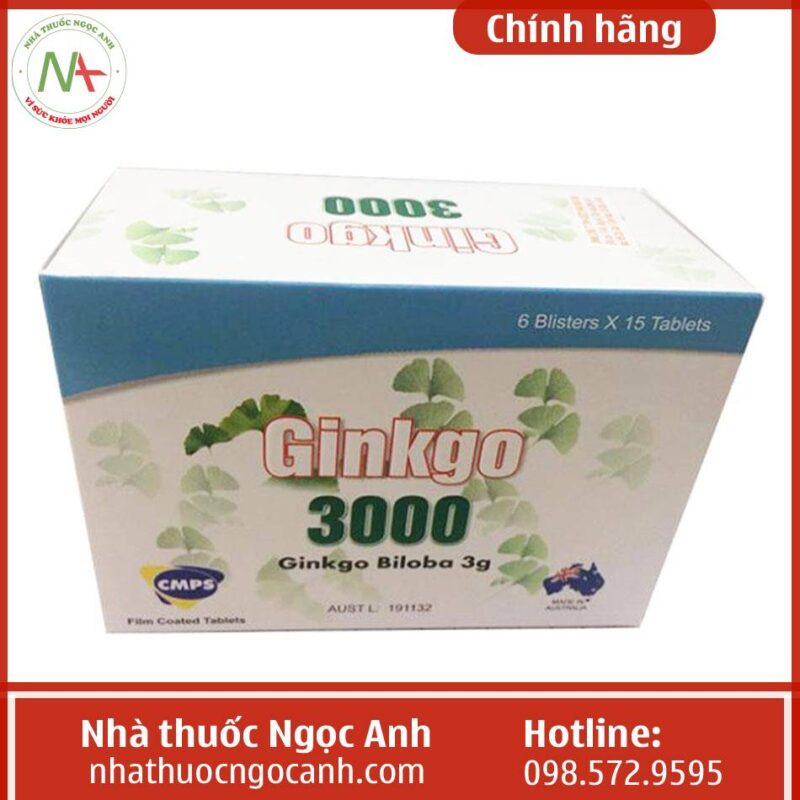 [CHÍNH HÃNG] Thuốc Ginkgo 3000: Công dụng, liều dùng, lưu ý