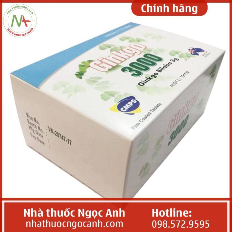 [CHÍNH HÃNG] Thuốc Ginkgo 3000: Công dụng, liều dùng, lưu ý
