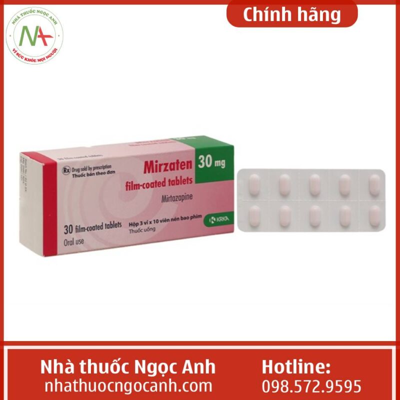 [CHÍNH HÃNG] Thuốc Mirzaten 30mg - thuốc điều trị bệnh trầm cảm