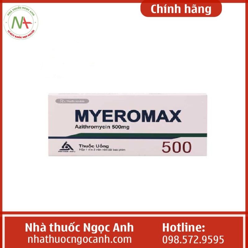 Thuốc Myeromax 500 mg là thuốc gì, giá bao nhiêu, mua ở đâu?