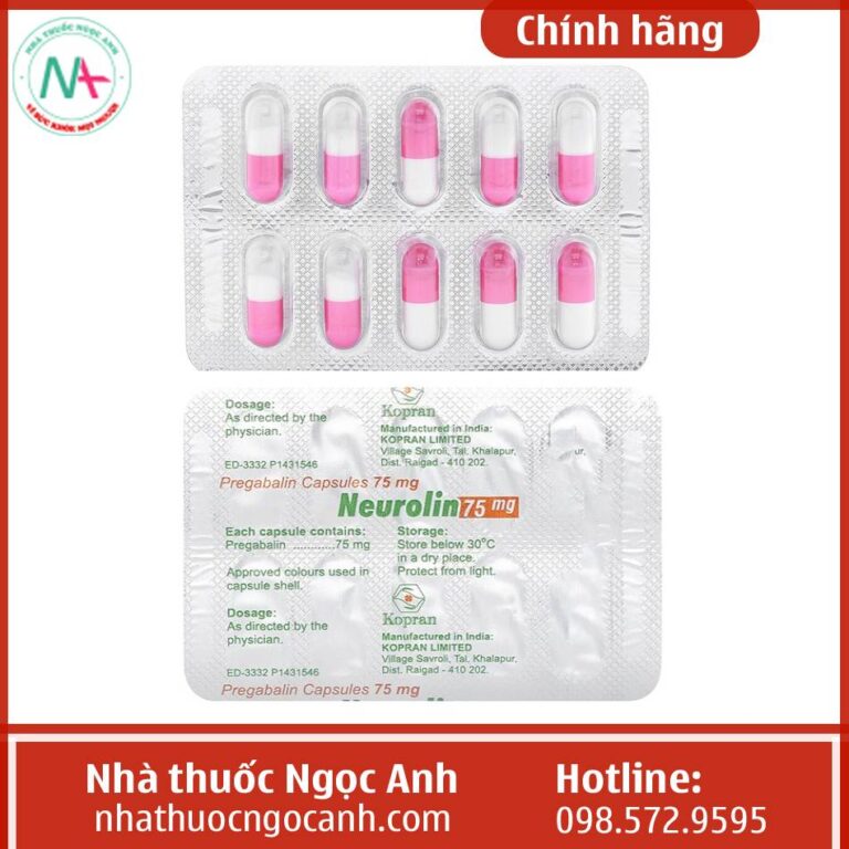 Thuốc Neurolin 75mg là thuốc gì, tác dụng gì, giá bao nhiêu, mua ở đâu