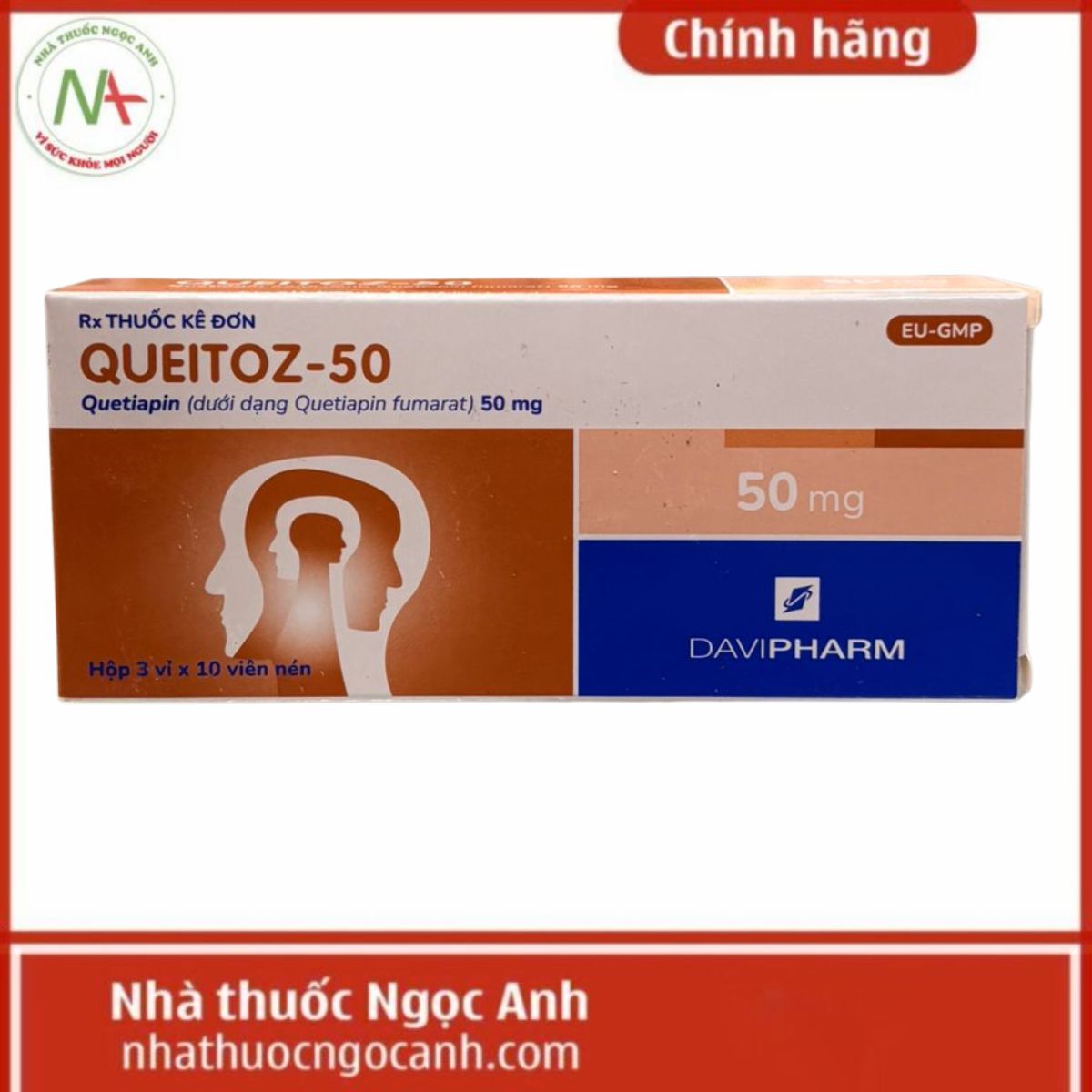 Thuốc Queitoz 50 là thuốc gì, tác dụng phụ, giá bao nhiêu, mua ở đâu?