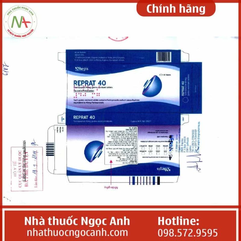 Thuốc Reprat 40mg của Đức là thuốc gì, giá bao nhiêu, mua ở đâu