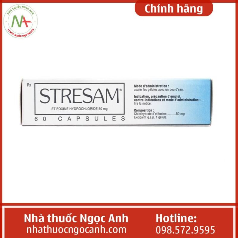 Thuốc Stresam 50mg uống bao lâu thì ngưng, giá bao nhiêu, mua ở đâu