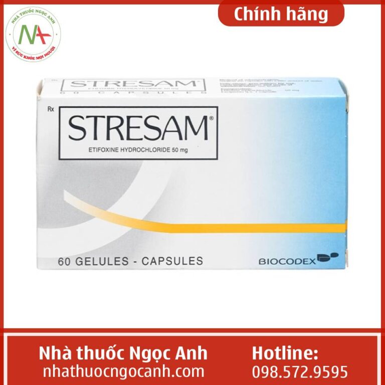 Thuốc Stresam 50mg uống bao lâu thì ngưng, giá bao nhiêu, mua ở đâu