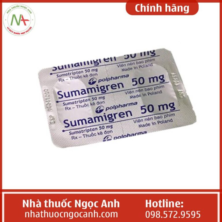 [CHÍNH HÃNG] Thuốc Sumamigren 50mg: Công dụng, liều dùng, giá bán