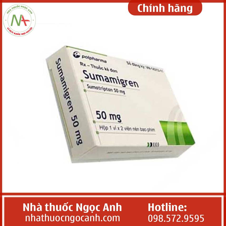 [CHÍNH HÃNG] Thuốc Sumamigren 50mg: Công dụng, liều dùng, giá bán