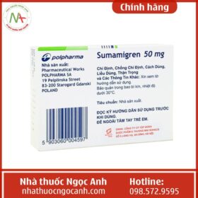[CHÍNH HÃNG] Thuốc Sumamigren 50mg: Công dụng, liều dùng, giá bán