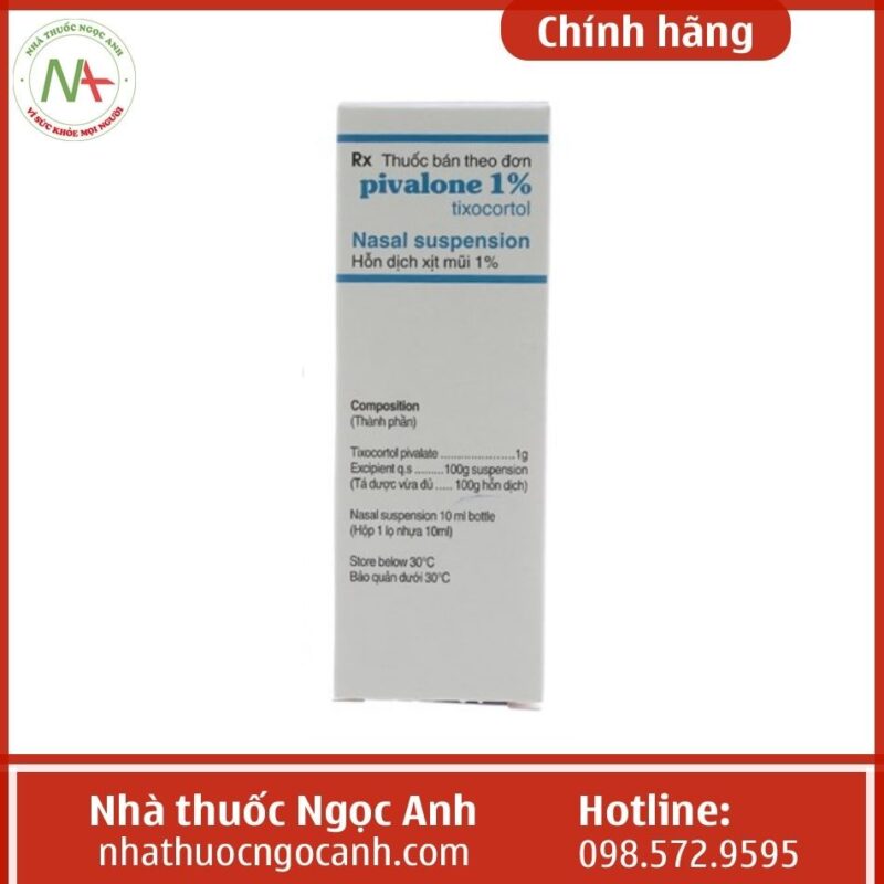 Thuốc Pivalone 1% là thuốc gì, tác dụng gì, giá bao nhiêu, mua ở đâu