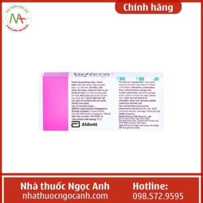 [CHÍNH HÃNG] Thuốc Valiera 2mg: Công dụng, liều dùng, giá bán