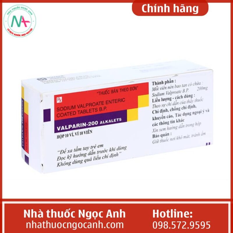 Thuốc Valparin-200 Alkalets là thuốc gì? Giá bao nhiêu? Mua ở đâu?