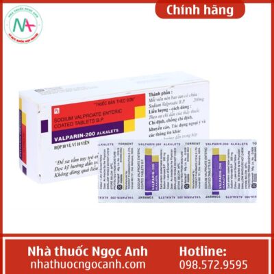 Thuốc Valparin-200 Alkalets là thuốc gì? Giá bao nhiêu? Mua ở đâu?