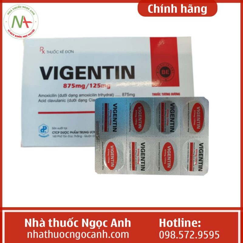 Thuốc Vigentin 875mg/125mg là thuốc gì, giá bao nhiêu, mua ở đâu?